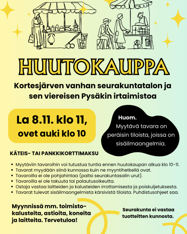 Huutokauppa Kortesjärvellä - Kauhavan seurakunta